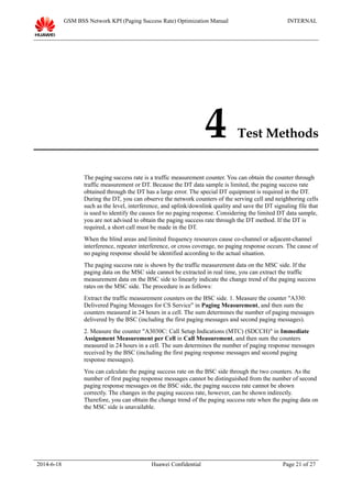 11 gsm bss network kpi (paging success rate) optimization manual | DOC