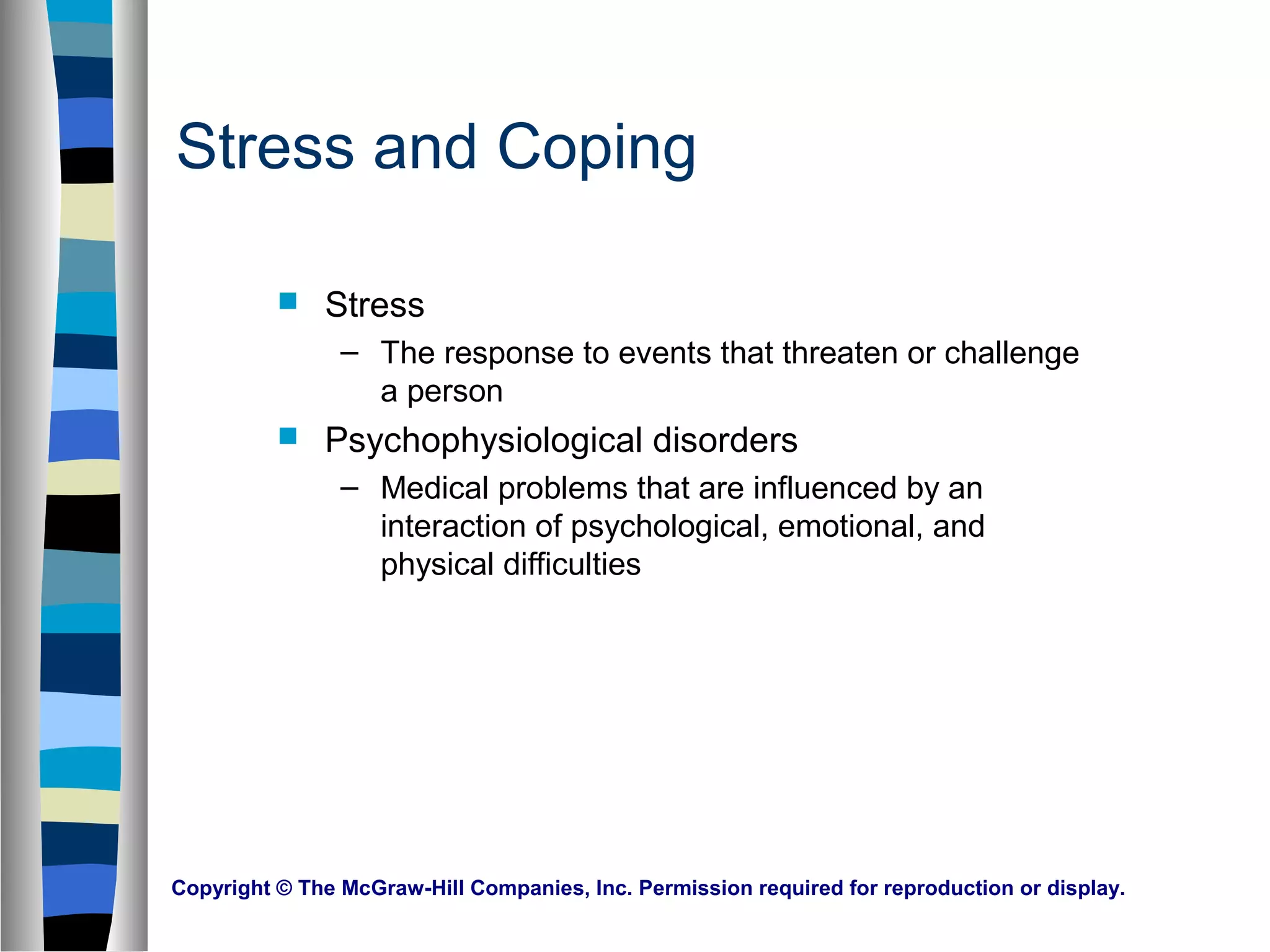 ASAS PSIKOLOGI health psychology stress, coping, and well-being | PPT
