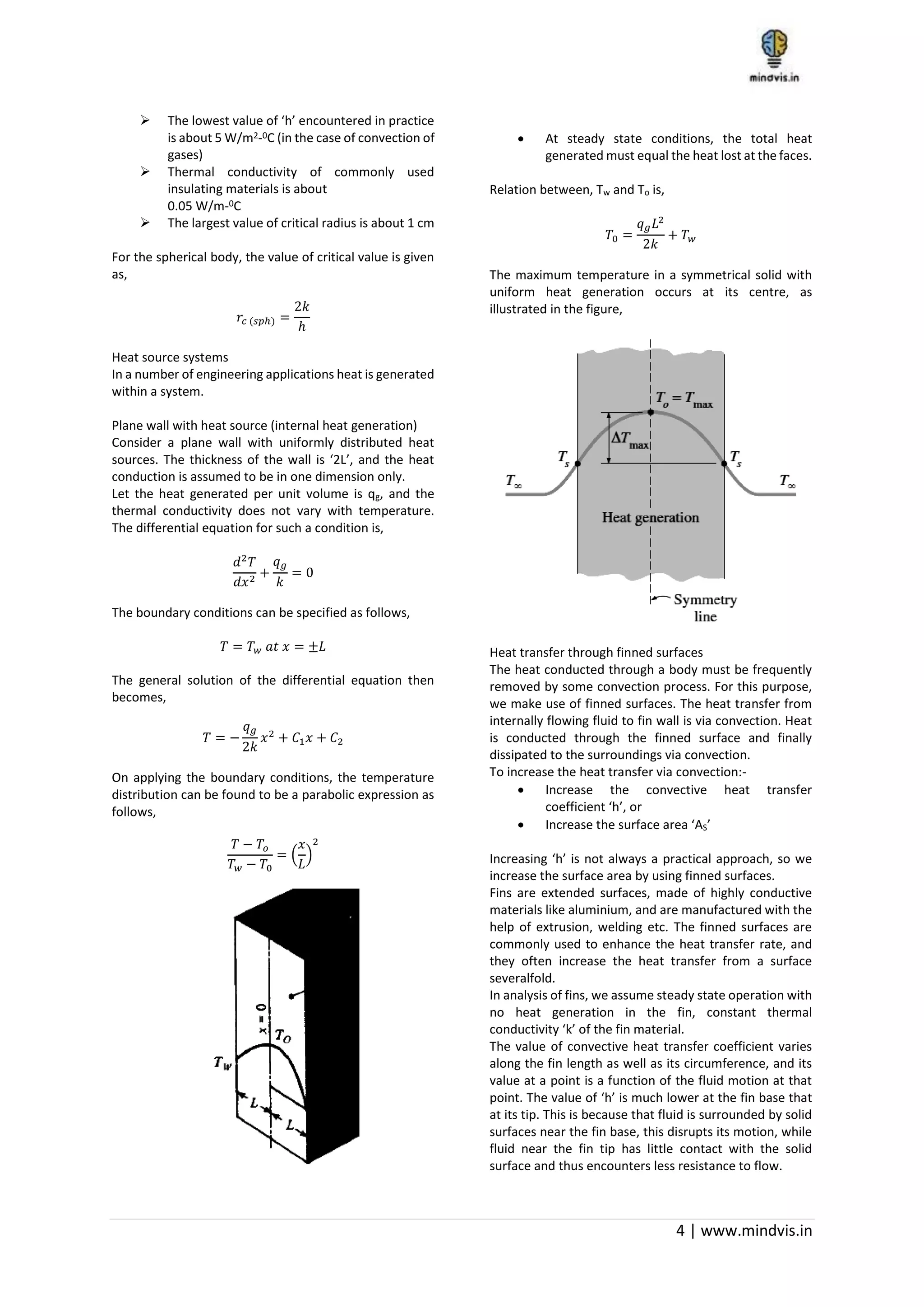 GATE Mechanical Engineering notes on Heat Transfer | PDF