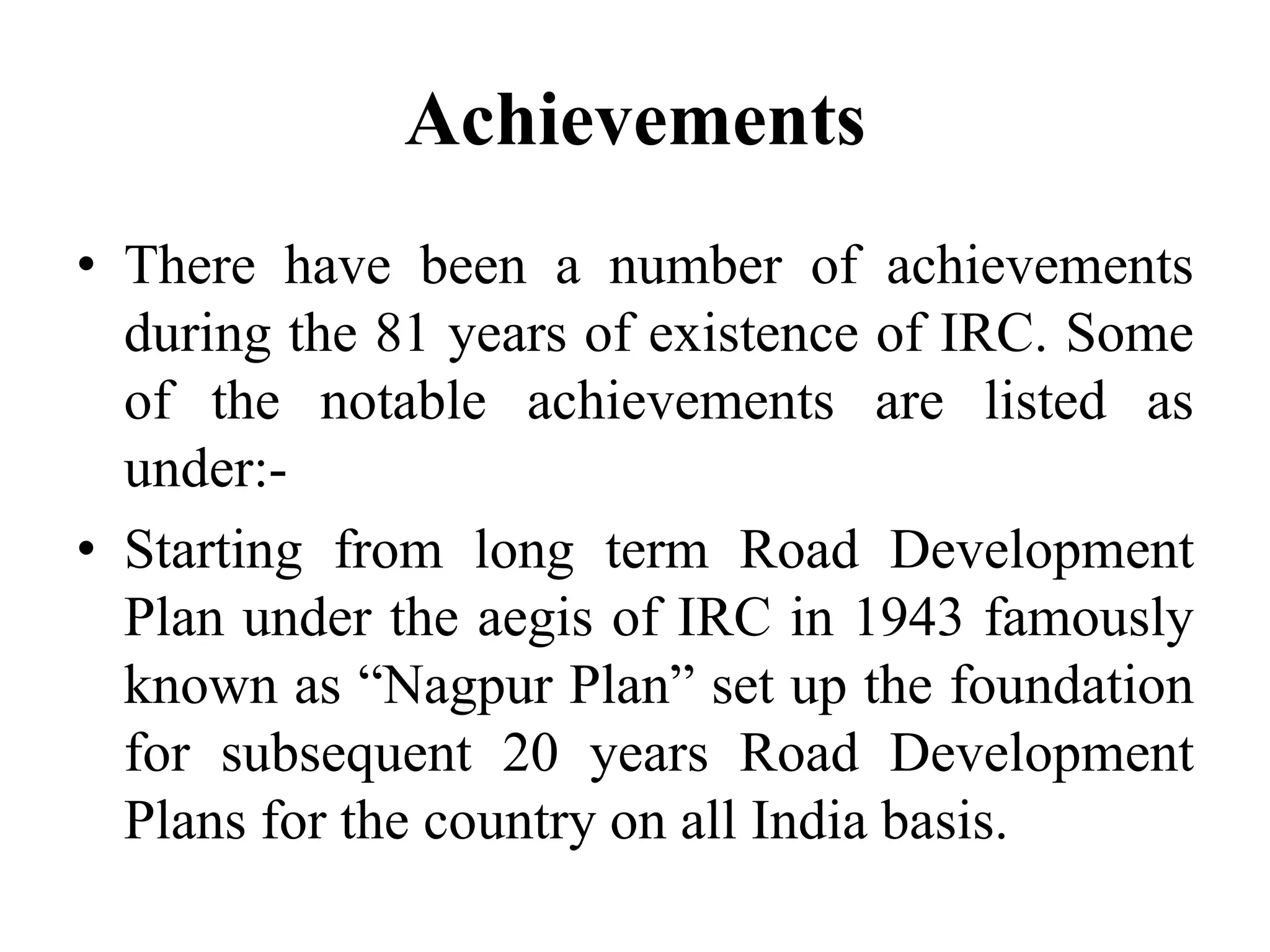 Indian Road Congress (IRC) & National Rural Road Development Agency ...