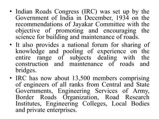 Indian Road Congress (IRC) & National Rural Road Development Agency ...