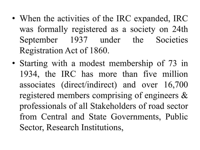 Indian Road Congress (IRC) & National Rural Road Development Agency ...
