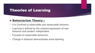 Learning Theories | PPT