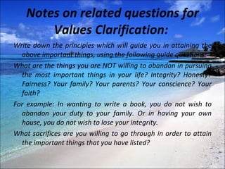 11 How To Clarify Values And Set Goals | PPT