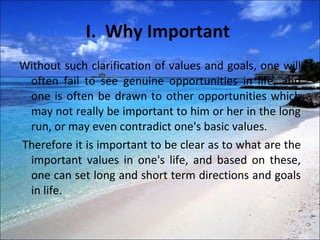 11 How To Clarify Values And Set Goals | PPT