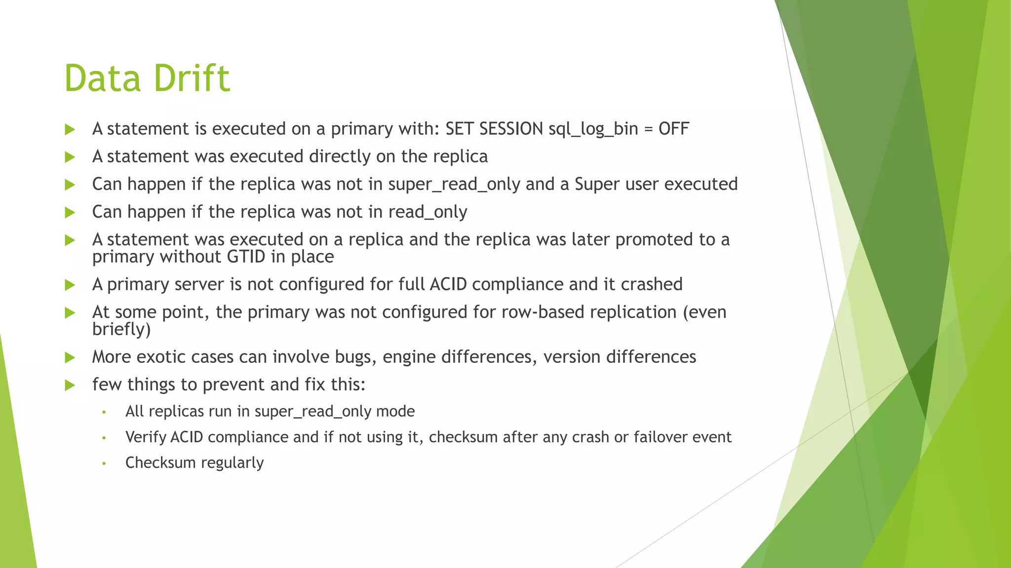 Replication Troubleshooting in Classic VS GTID | PPT