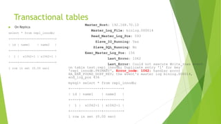 Replication Troubleshooting in Classic VS GTID | PPT