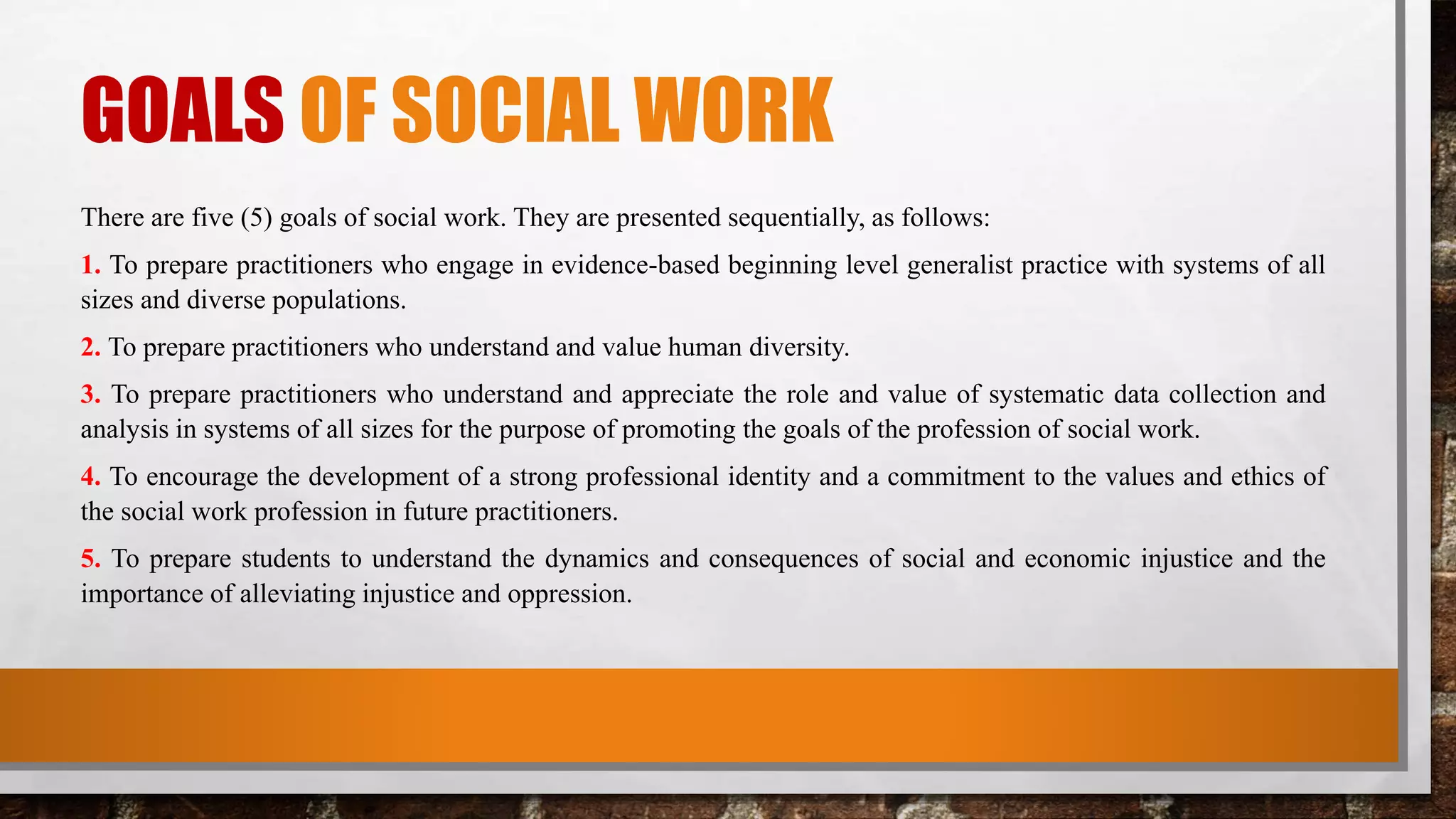THE DISCIPLINE OF SOCIAL WORK | PPTX