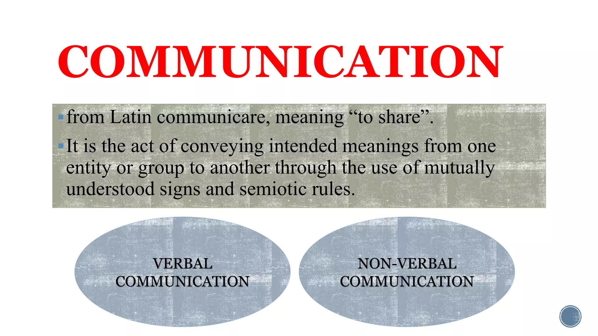 THE DISCIPLINE OF COMMUNICATION | PPTX