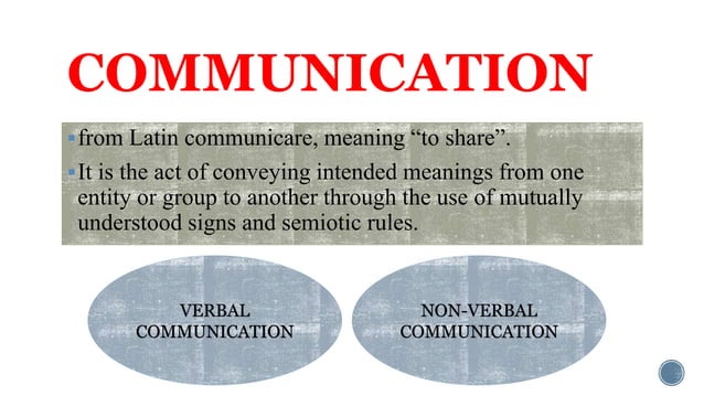 THE DISCIPLINE OF COMMUNICATION | PPTX