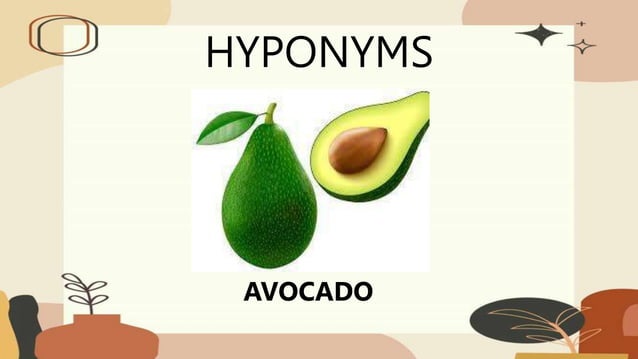 EXAMPLES OF HYPONYMS FRUIT PICTURES WITH NAME.pptx