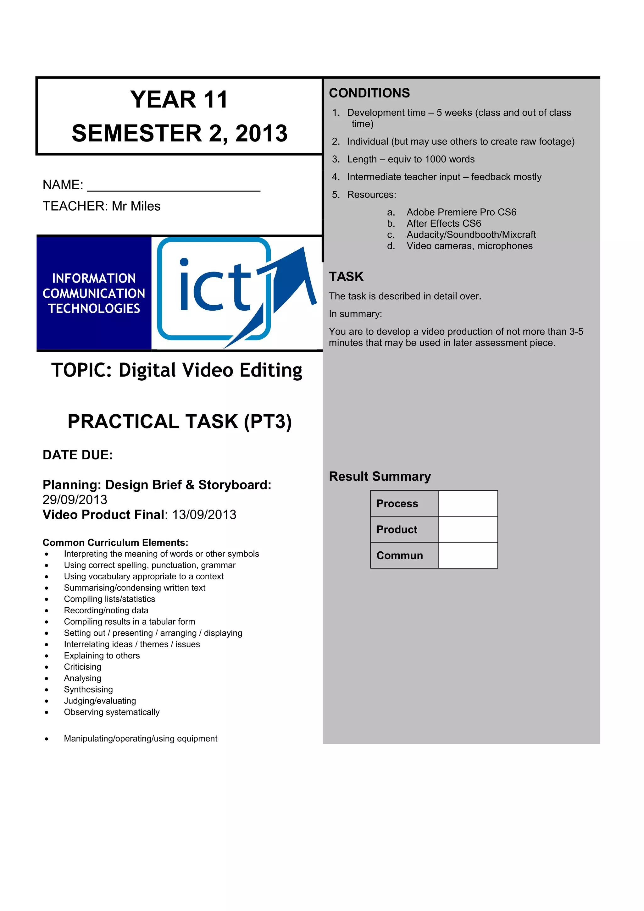 11 ict video_editing_proj | DOC