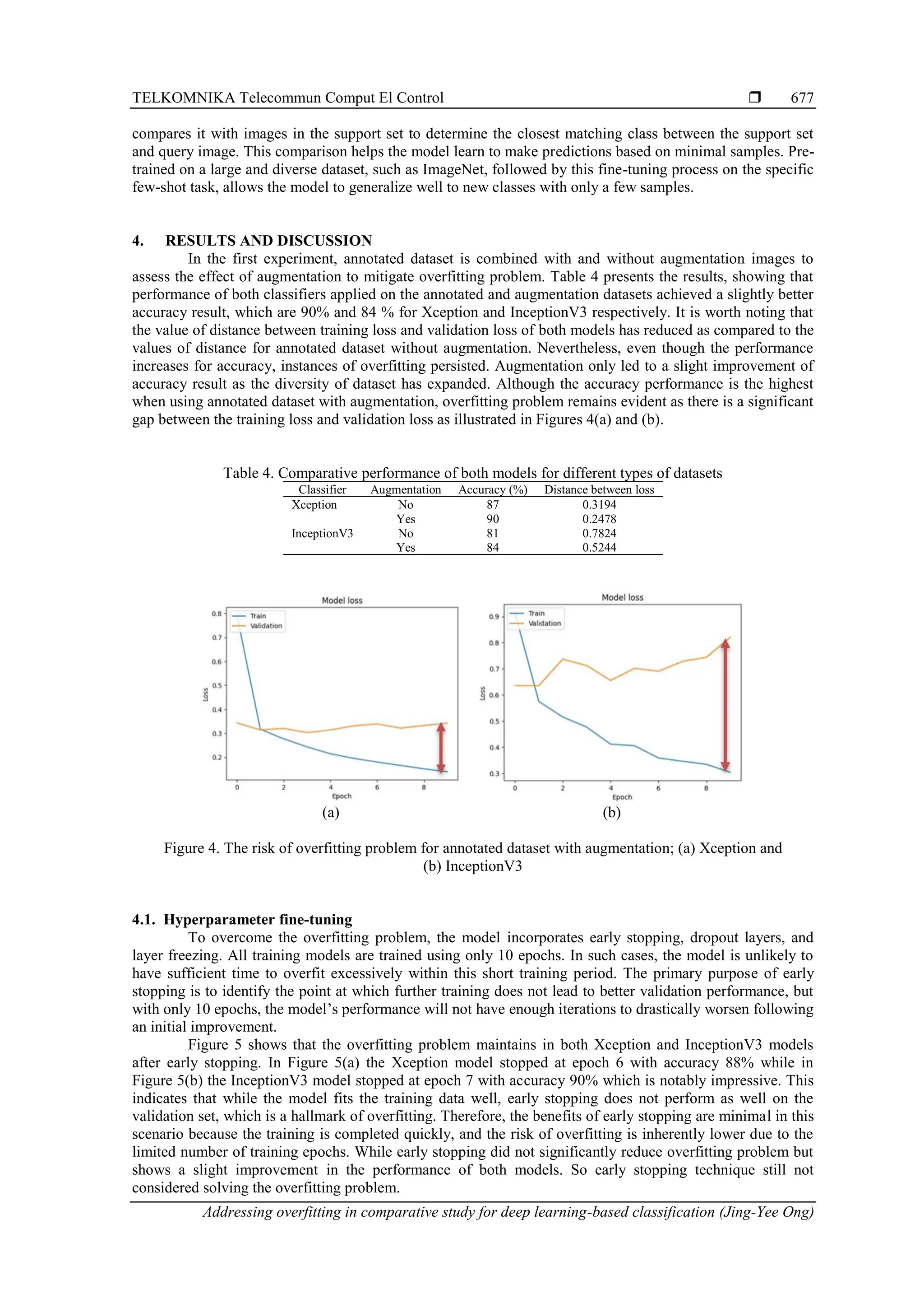 Addressing overfitting in comparative study for deep learningbased classification | PDF