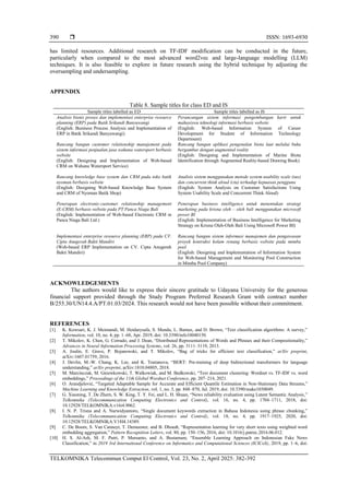 Oversampling vs. undersampling in TF-IDF variations for imbalanced ...