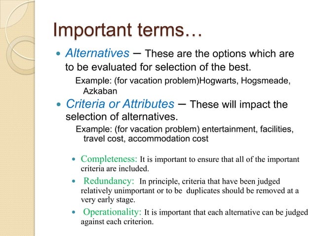 Topsis A Multi Criteria Decision Making Approach