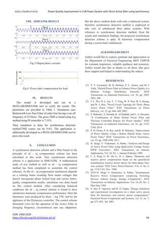 Power Quality Improvement in 3-Φ Power System with Shunt Active filter using Synchronous ...