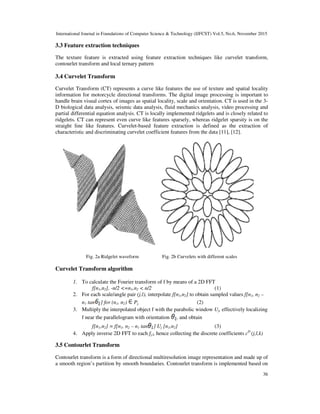 PERFORMANCE ANALYSIS OF TEXTURE IMAGE RETRIEVAL FOR CURVELET ...
