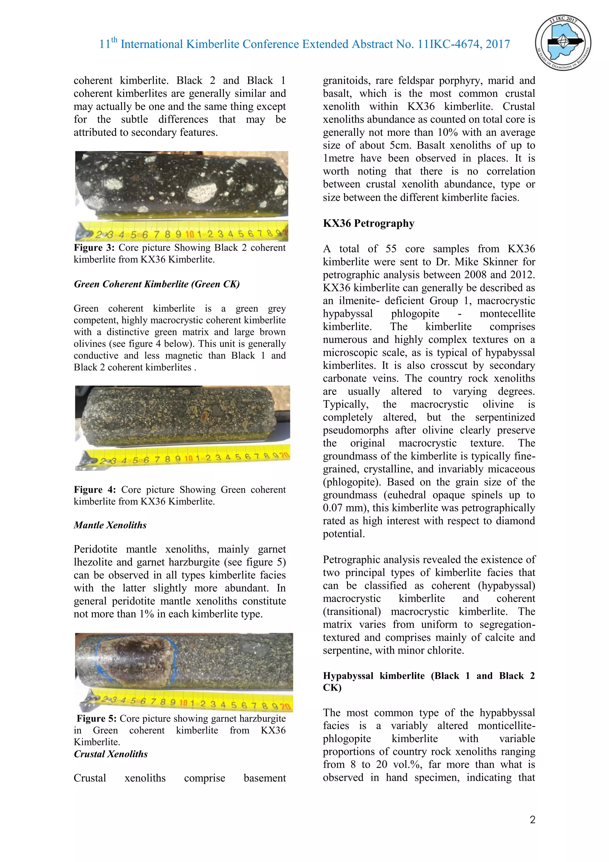 11 IKC Geology of KX36 kimberlite, central Botswana | PDF