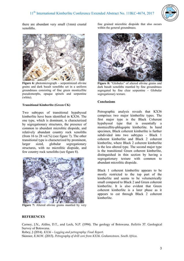 11 IKC Geology of KX36 kimberlite, central Botswana | PDF | Commodities ...