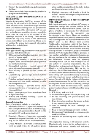 Indexing and Abstracting Services in Library A Classical Approach | PDF