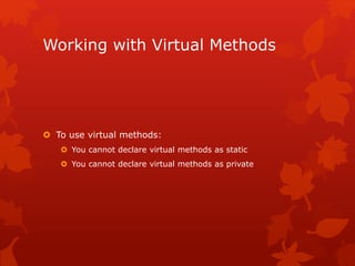 Module 11 : Inheritance | PPT