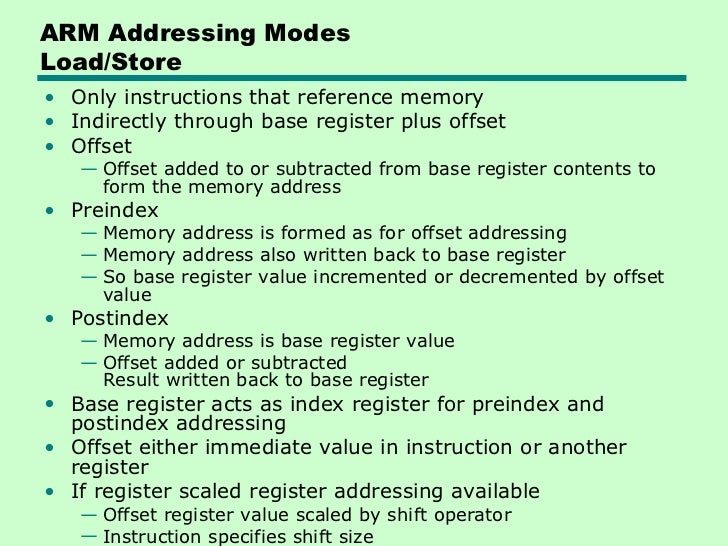 11 Instruction Sets Addressing Modes