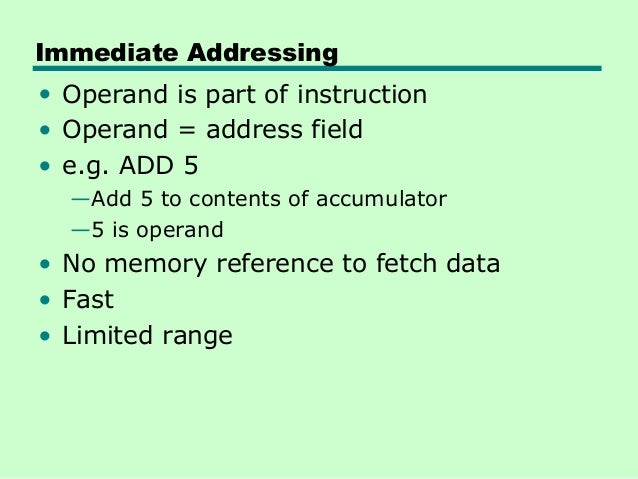 11 instruction sets addressing modes