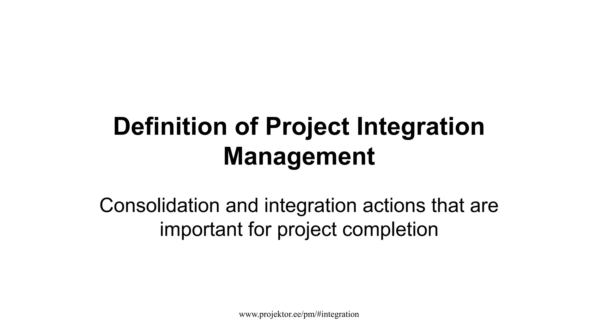 Project Integration Management | PPTX