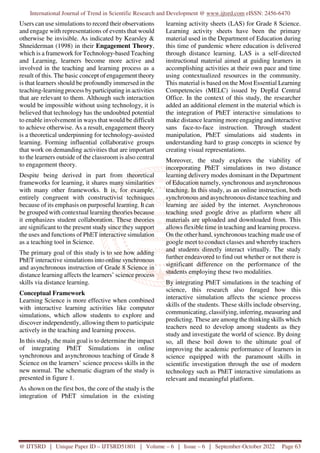 Integration of Phet Interactive Simulations in Online Synchronous and Asynchronous Teaching of ...