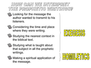 11 Interpreting Prophetic Writings Eng | PPT
