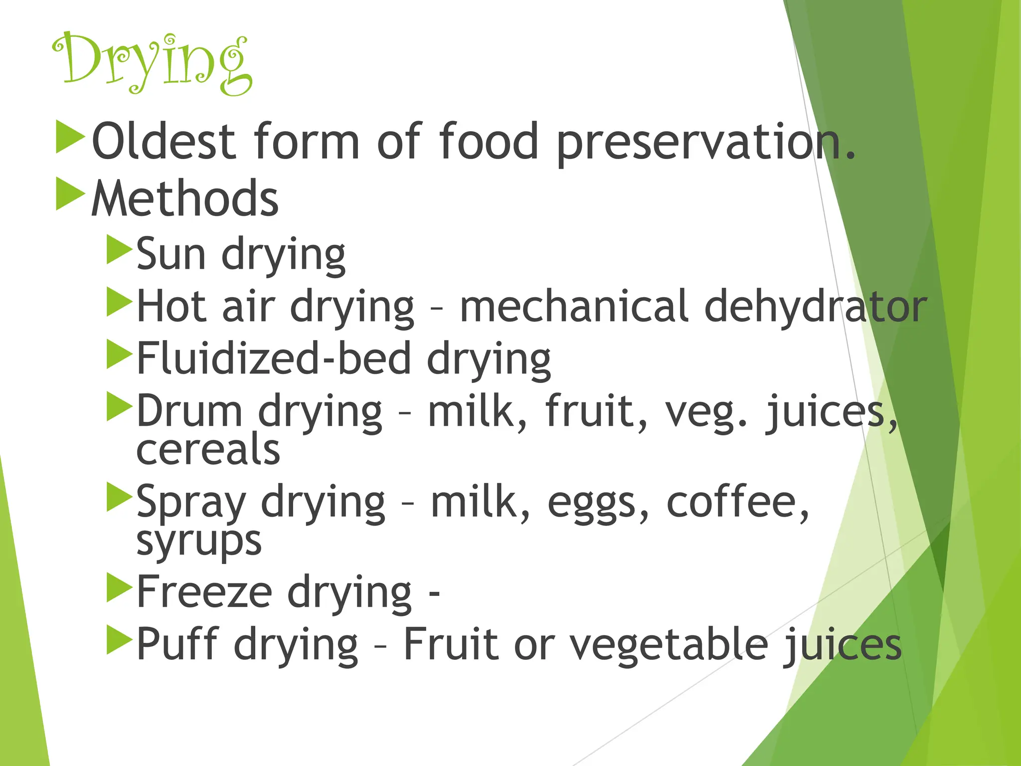 INTRODUCTION TO FOOD PRESERVATION TYPES, STEPS AND PROCEDURES | PPT