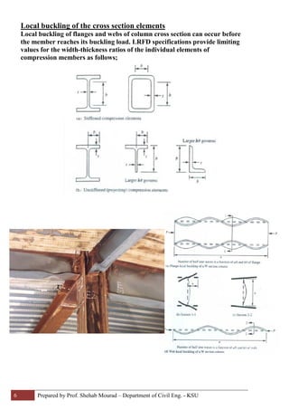 11-Introduction to Axially Compression Members (Steel Structural Design & Prof. Shehab Mourad) | PDF