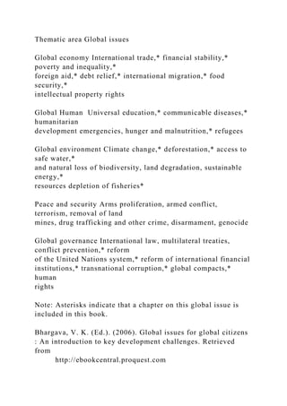 11Introduction to Global Issues VINAY BHARGAVA.docx