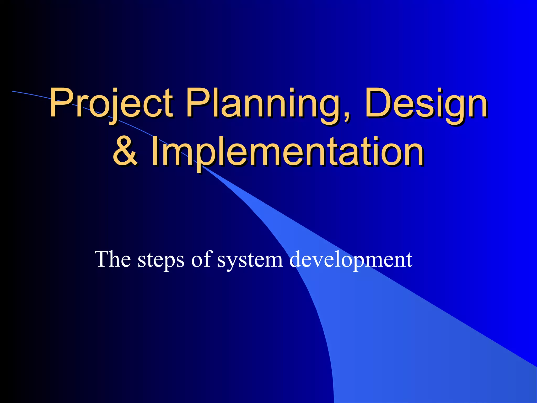 11 ipt 3.1) Project planning, design & implementation | PPT