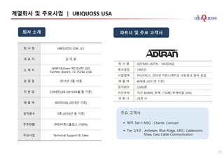 ubiQuoss IR Presentation 4_q2018 | PPT