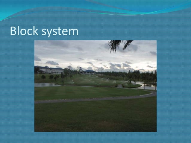 Basics of golf course irrigation system | PPTX | Gardening | Home & Garden