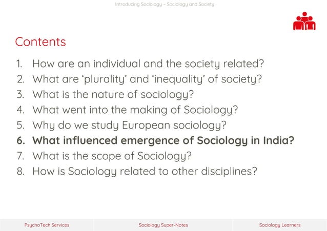 Sociology Super-Notes >> Class XI - Introducing Sociology >> Sociology ... Sociology Super-Notes >> Class XI - Introducing Sociology >> Sociology ...