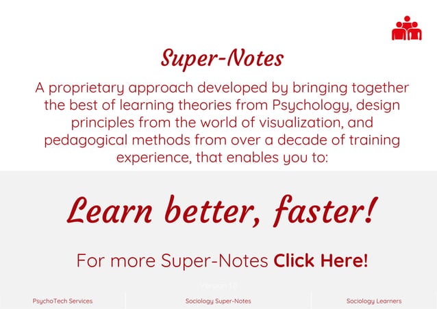 Sociology Super-Notes >> Class XI - Introducing Sociology >> Sociology ... Sociology Super-Notes >> Class XI - Introducing Sociology >> Sociology ...