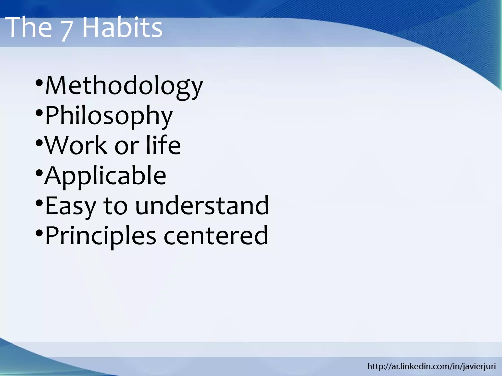 7 Habits of Highly Effective People Training | PPT