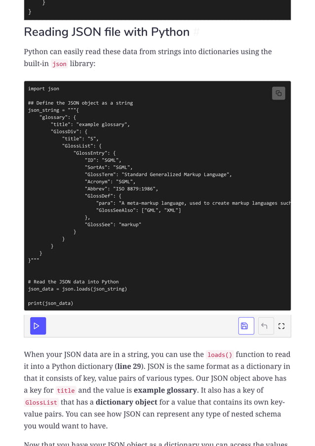 Dealing with JSON files in python with illustrations | PDF
