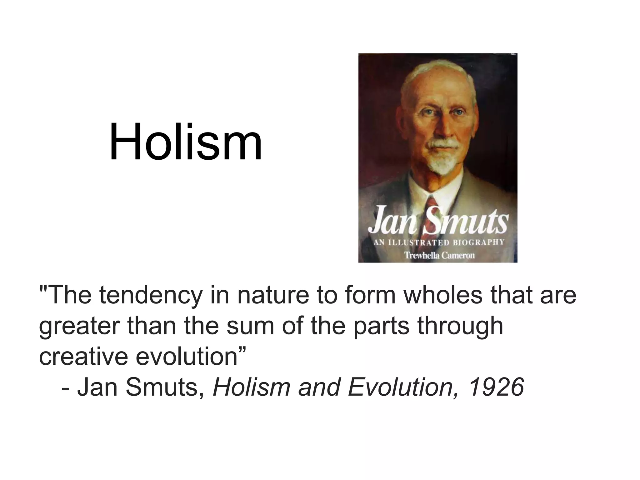 Karl Thidemann - The Poetic Underpinnings of Holism | PPTX