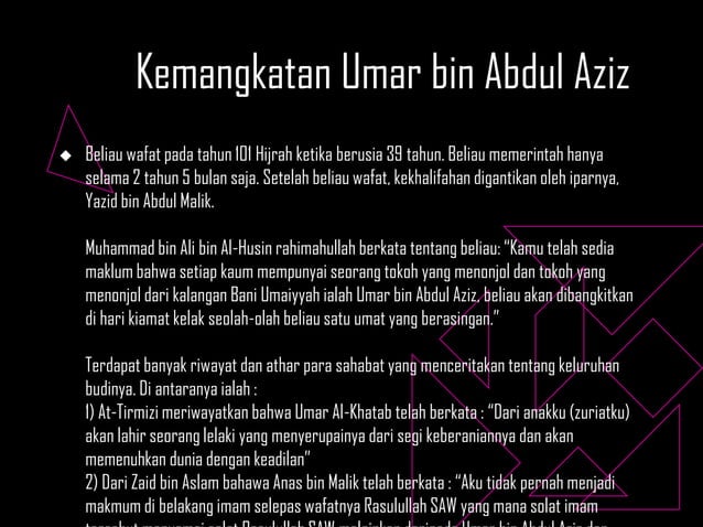 kerajaan bani umaiyah zaman pemerintahan al - walid bin abdul malek dan ...