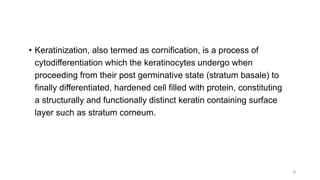 keratin and keratinization | PPTX