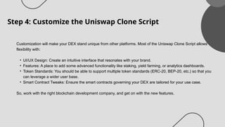 11 Key Steps involved to Launch a DEX Using a Uniswap Clone Script.pptx