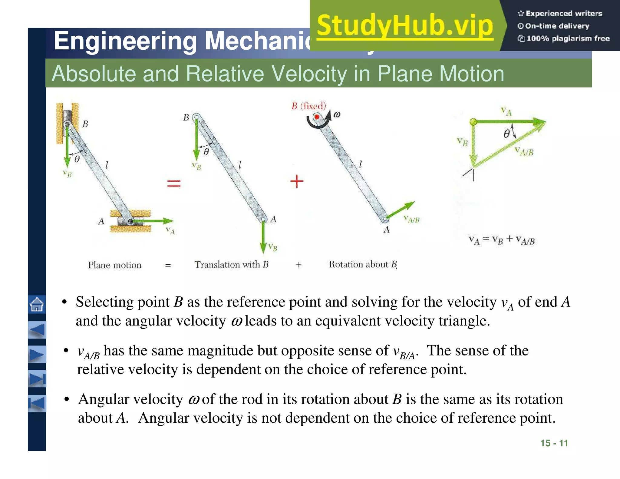11 Kinematics Of Rigid Bodies | PDF