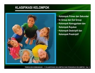 11 klasifikasi kelompok & pengaruh kelompok v2 | PDF