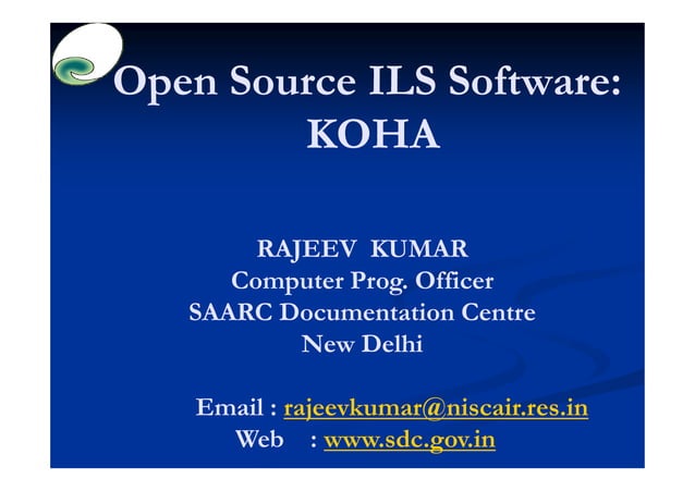 KOHA - Open Source Library Management Software | PDF | Shareware and ...
