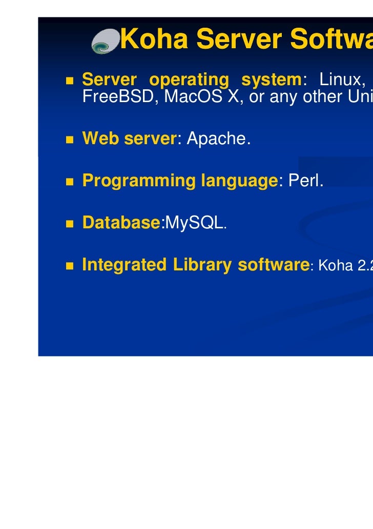 KOHA - Open Source Library Management Software