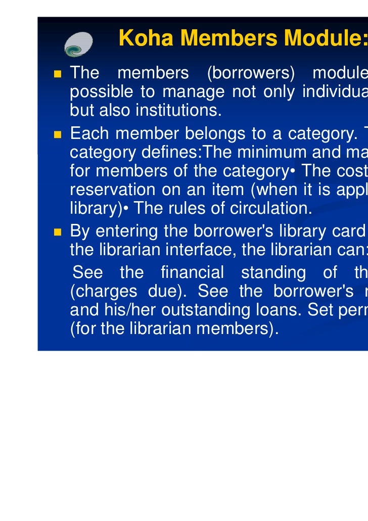 KOHA - Open Source Library Management Software