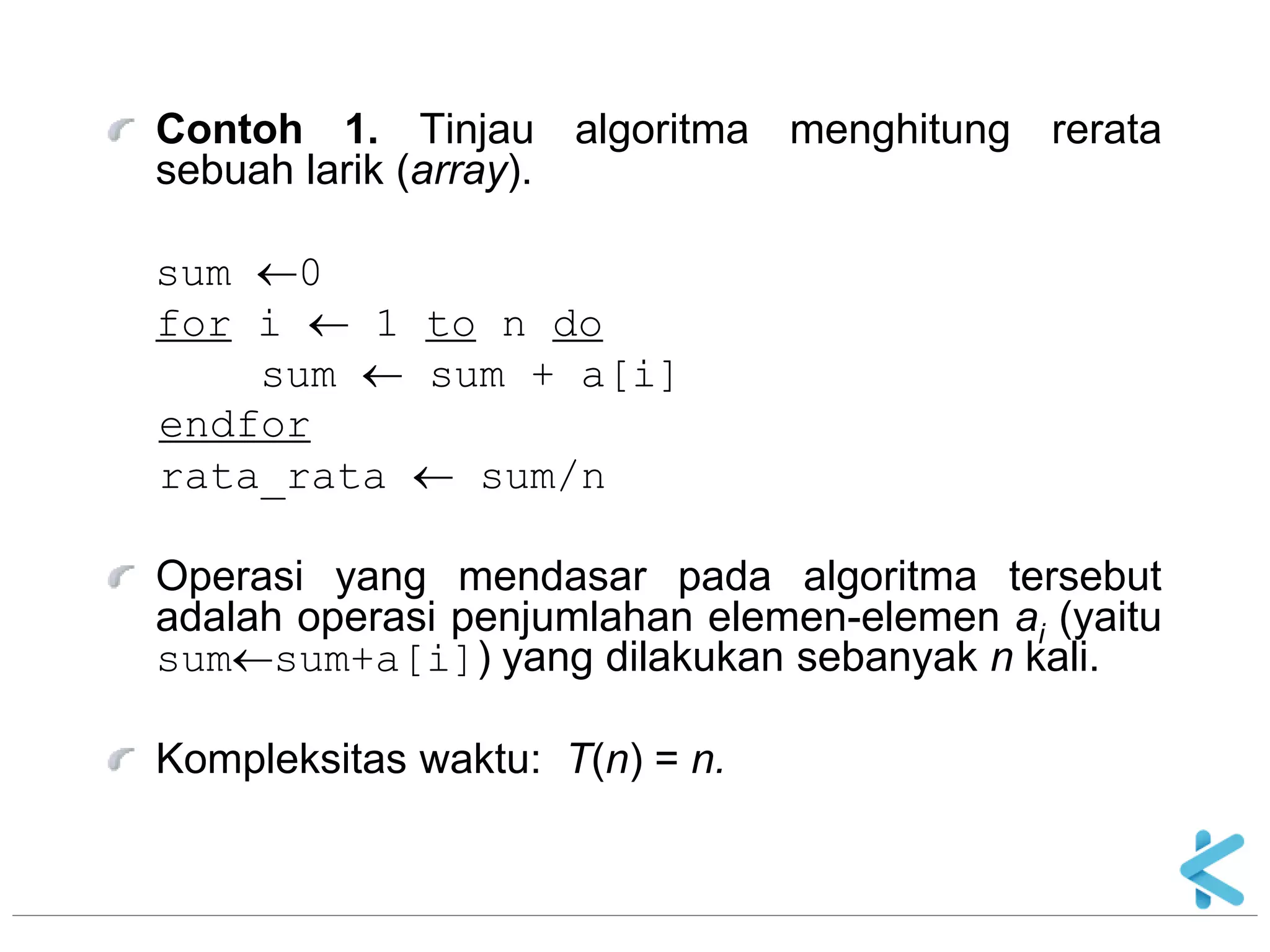 Matematika Diskrit - 11 kompleksitas algoritma - 02 | PDF